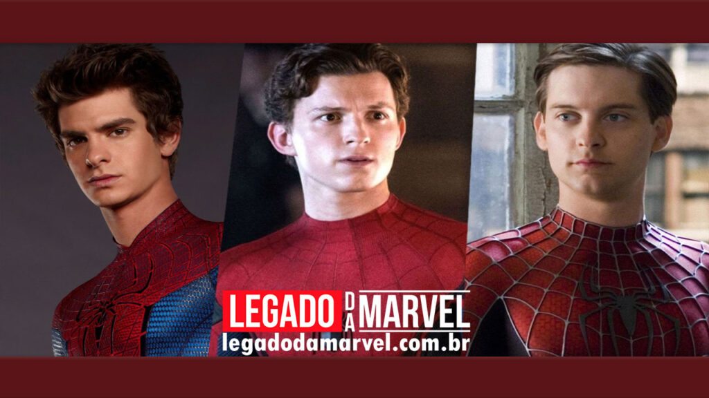 Vaza imagem de Homem-Aranha 3 com Tobey Maguire e Andrew Garfield
