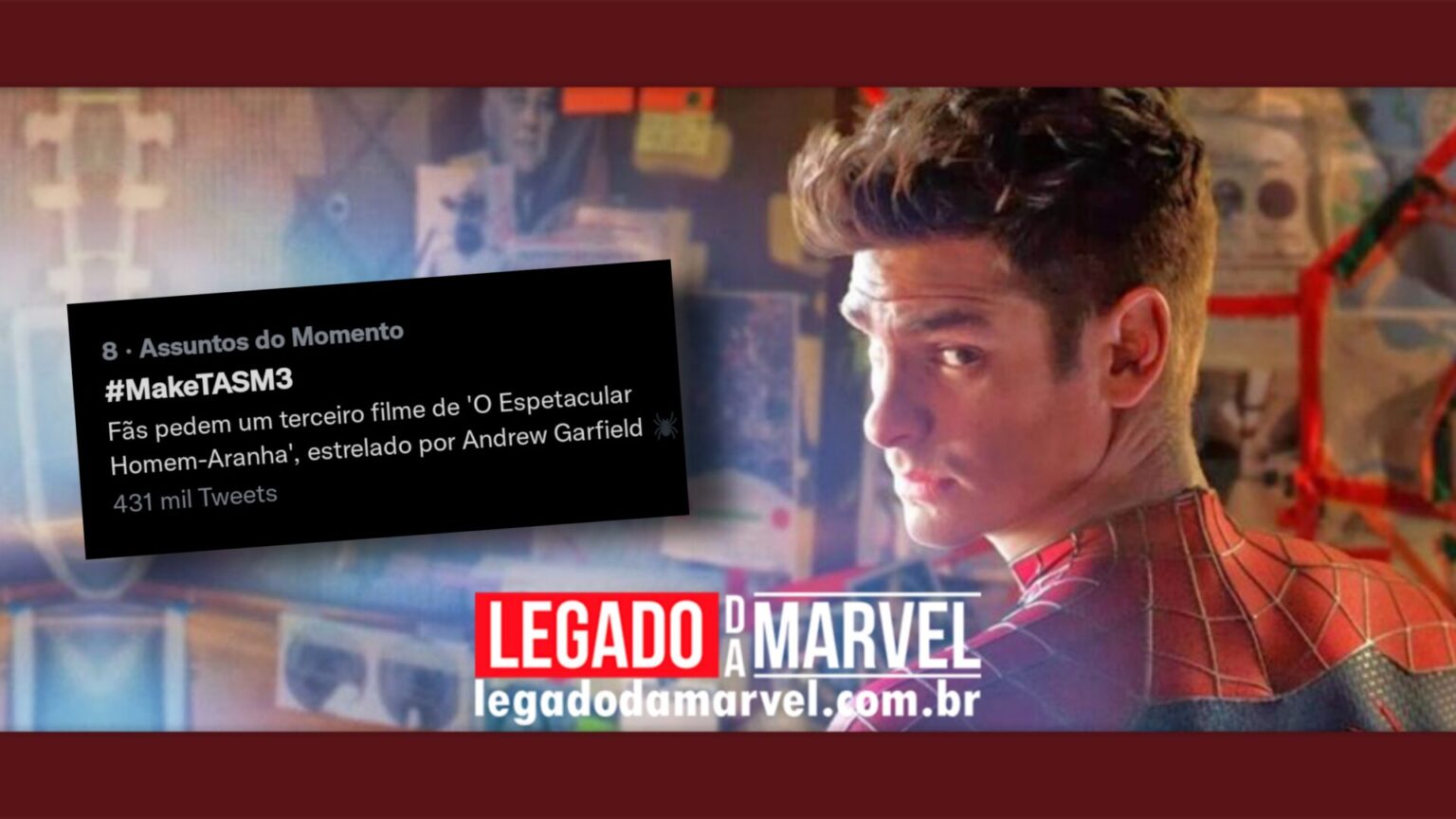 Fãs fazem campanha para Homem-Aranha de Andrew Garfield retornar