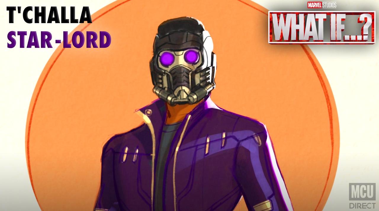 Imagem oficial revela o visual de T'Challa como Star-Lord em What If...?